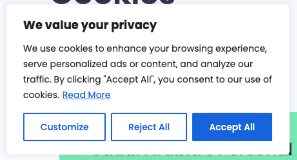 Cookie Popup Installation Perth - CMP | Bang Digital