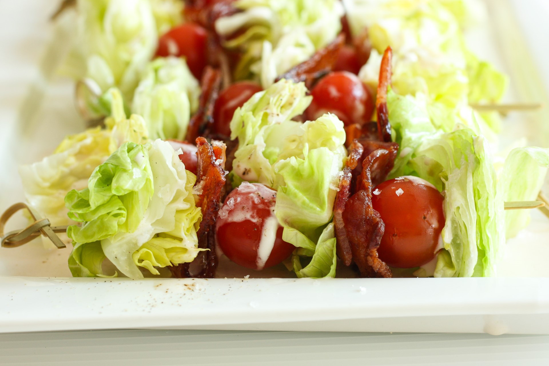 BLT Salad Skewers