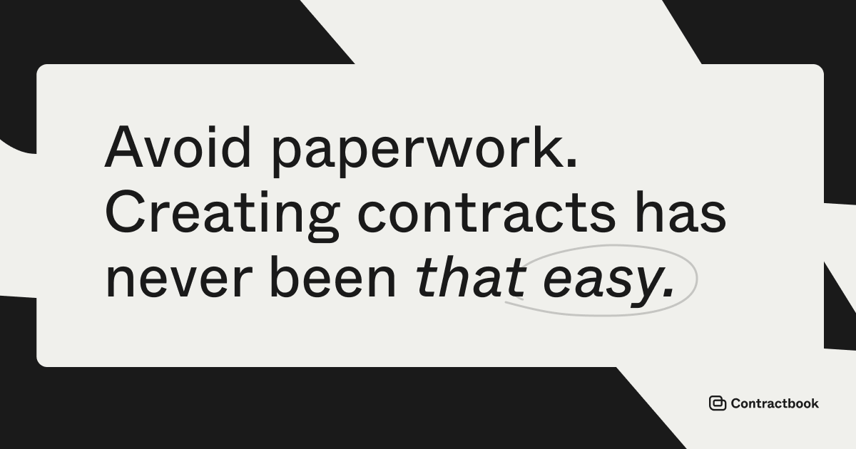 Create contracts online with ease and speed | Contractbook