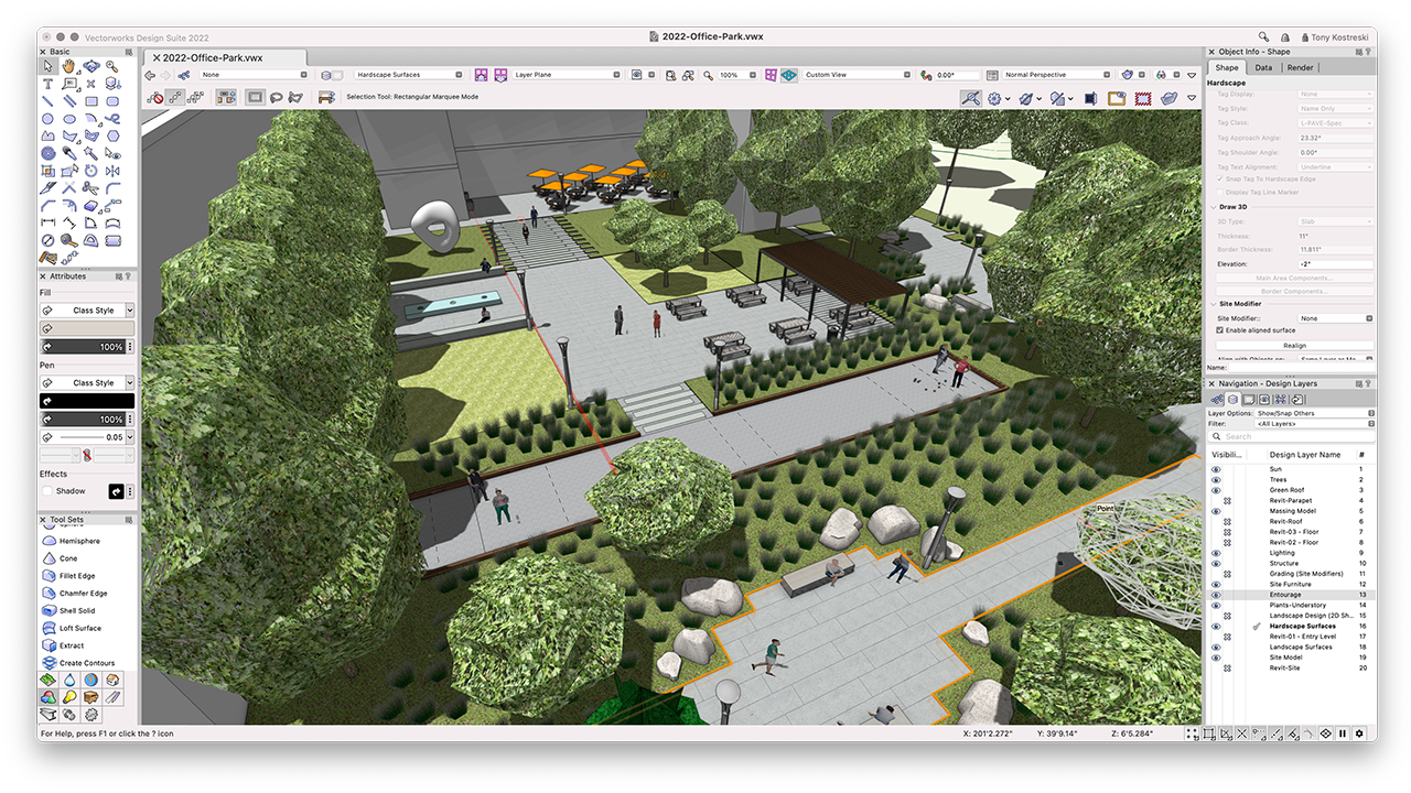 Narzędzia w Vectorworks Landmark, które wspierają projektowanie ...