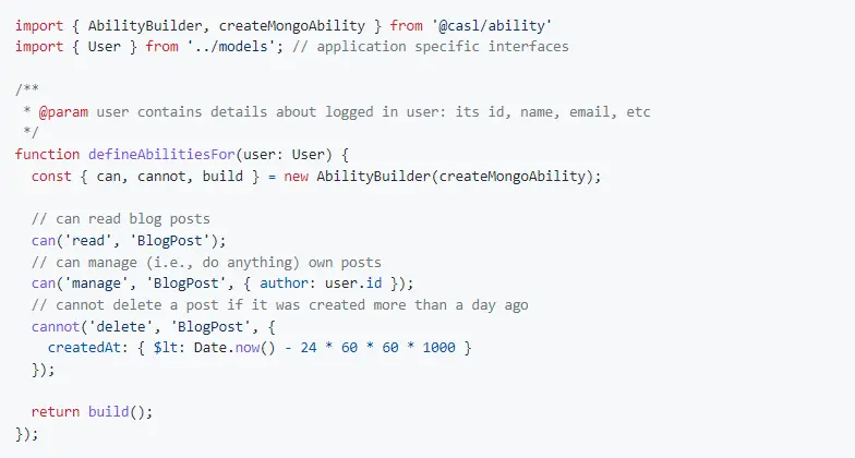 Granular Permission Management with CASL Library