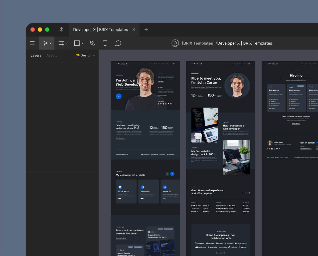 Developer X - Webflow Ecommerce website template