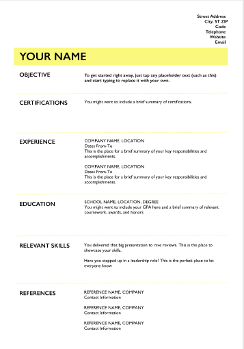 Storeman Resume Template and Guide