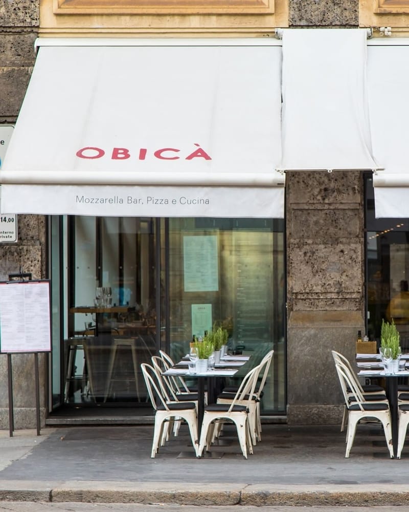 Obicà Mozzarella Bar - Italian Restaurant and Pizzeria in Via Cusani, Milan