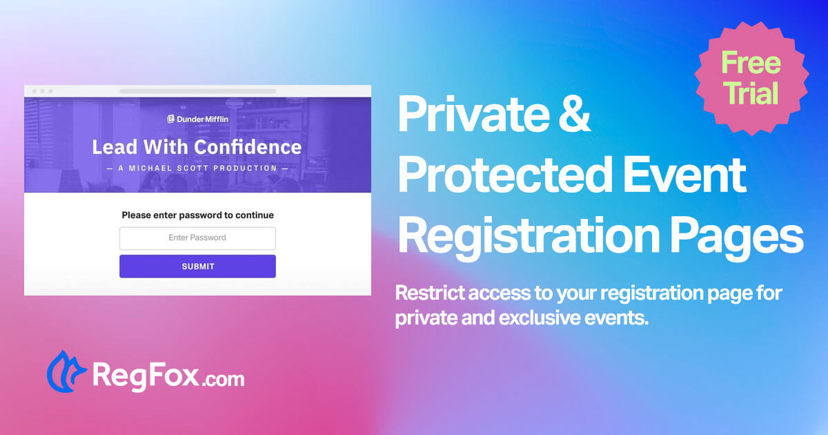 Private Access Event Registration Pages | RegFox