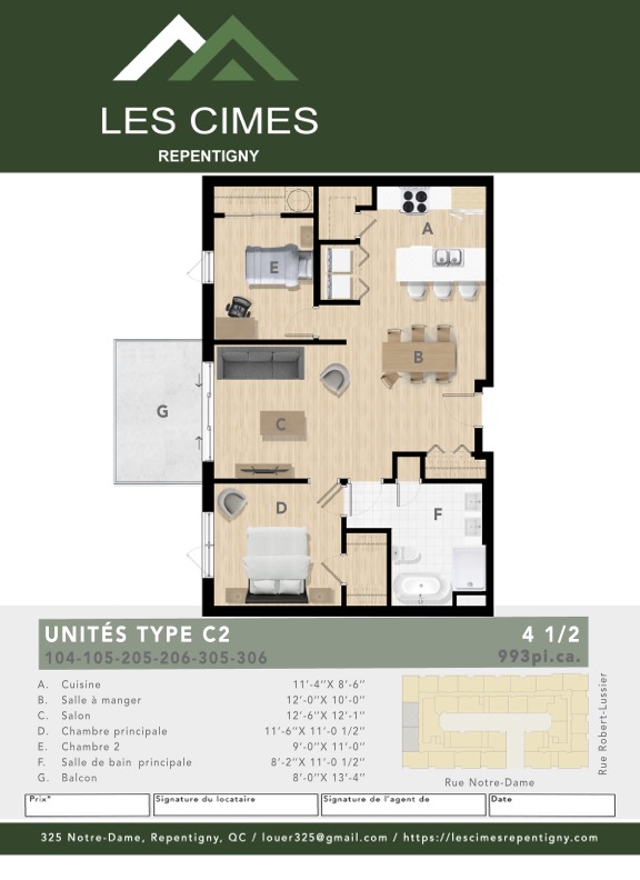 Unité C2 | Les Cimes Repentigny