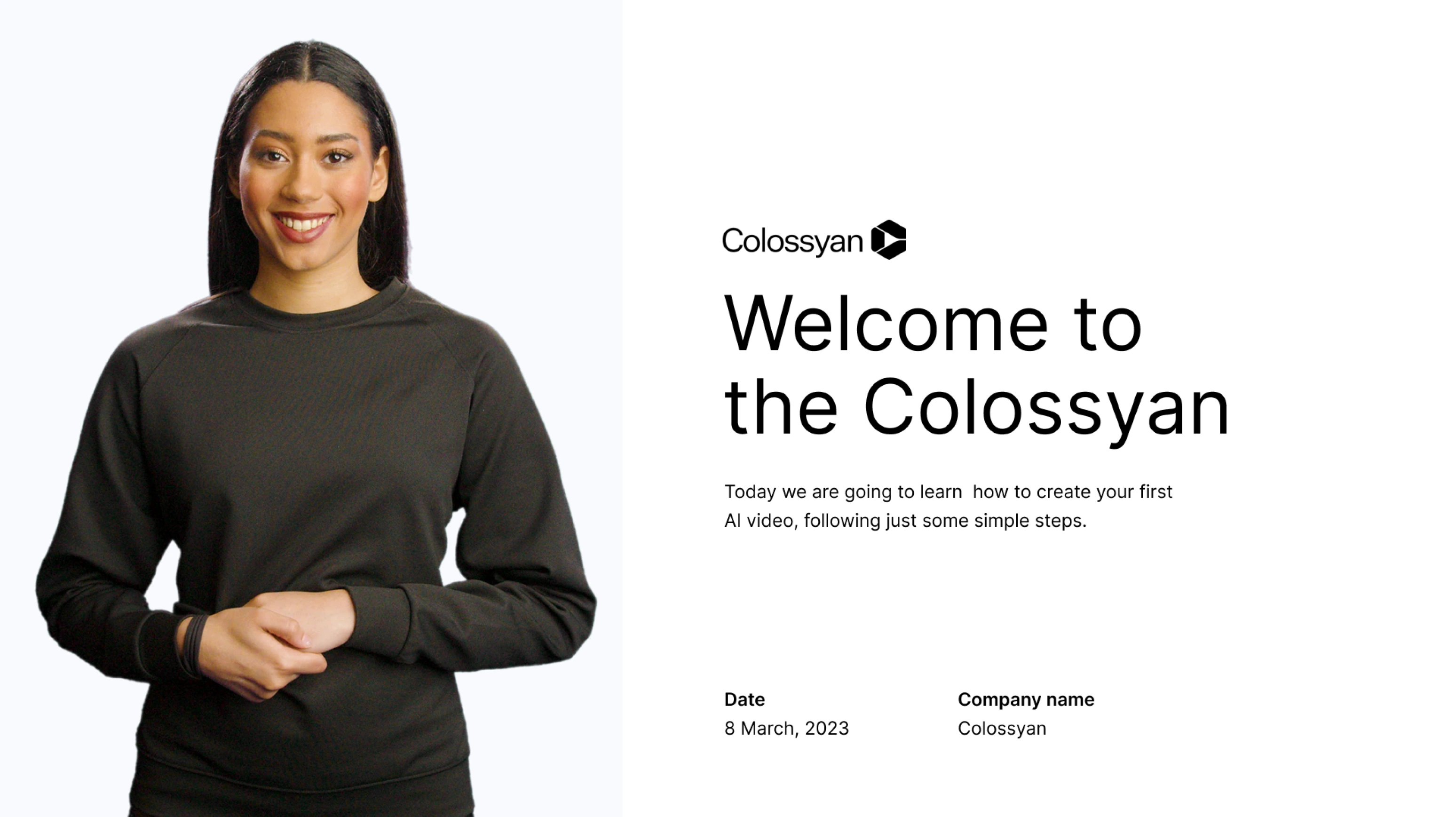 Create AI videos with Colossyan Creator