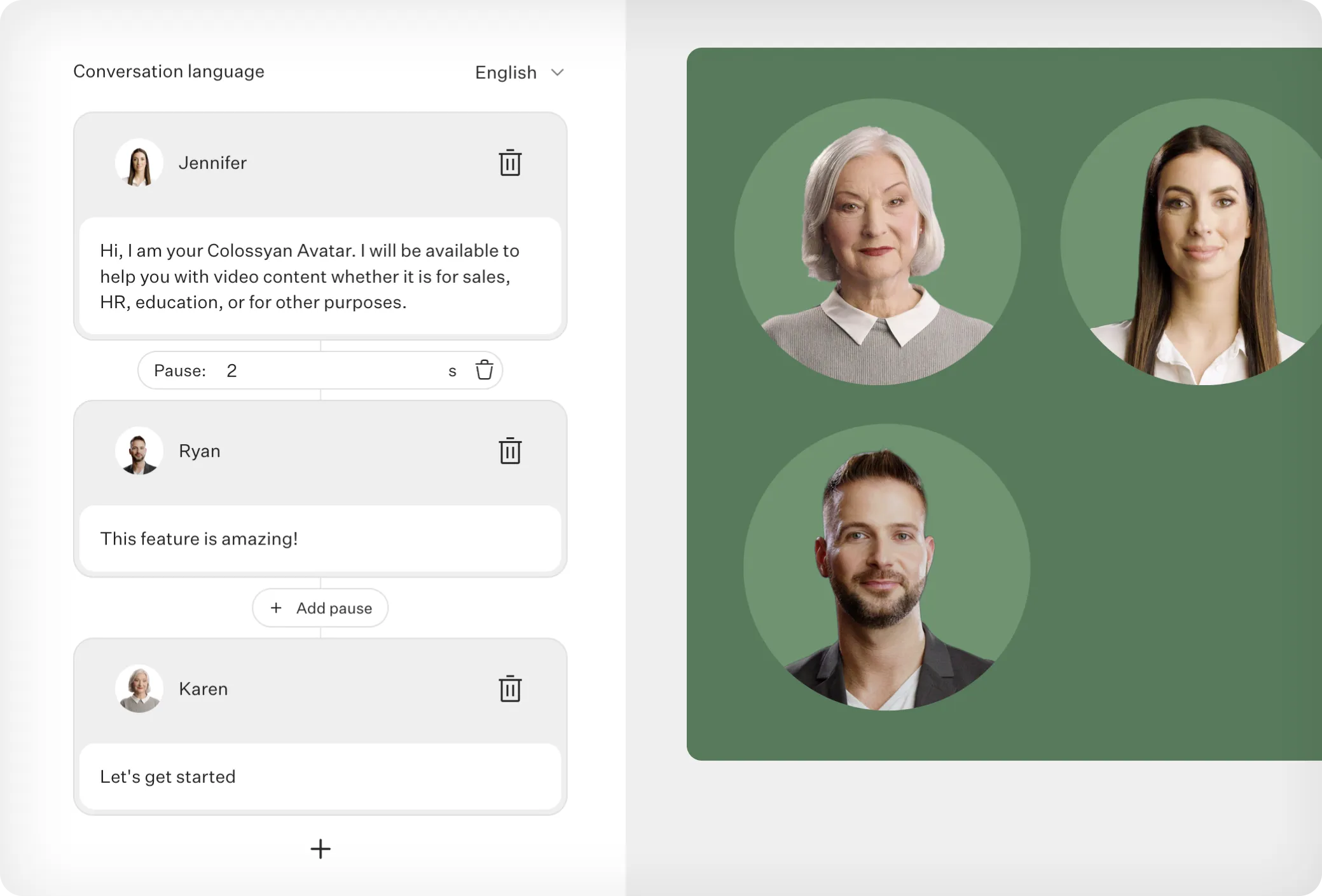 Create Scenario-Based Videos with Actor Conversations
