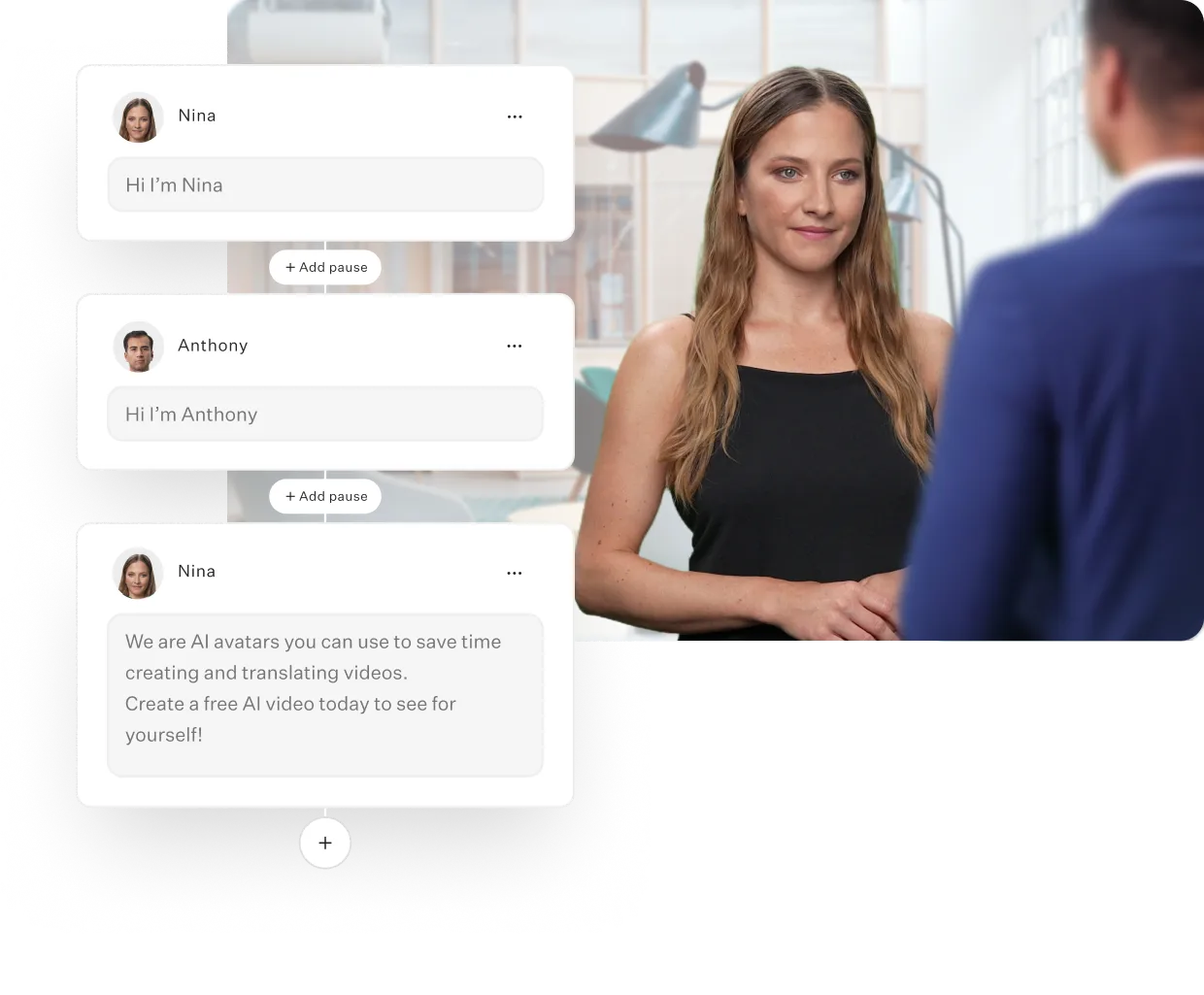 Create Scenario-Based Videos with Actor Conversations