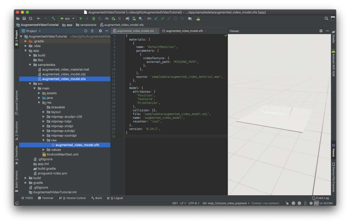 Bring images to life with ARCore and Sceneform — Part 1: Simple video playback