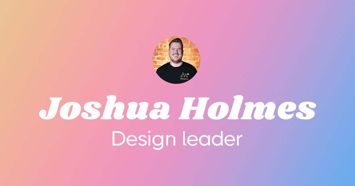 About - Joshua Holmes