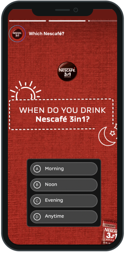 Nescafé: Customer Insights Using Storyly Interactive Stickers