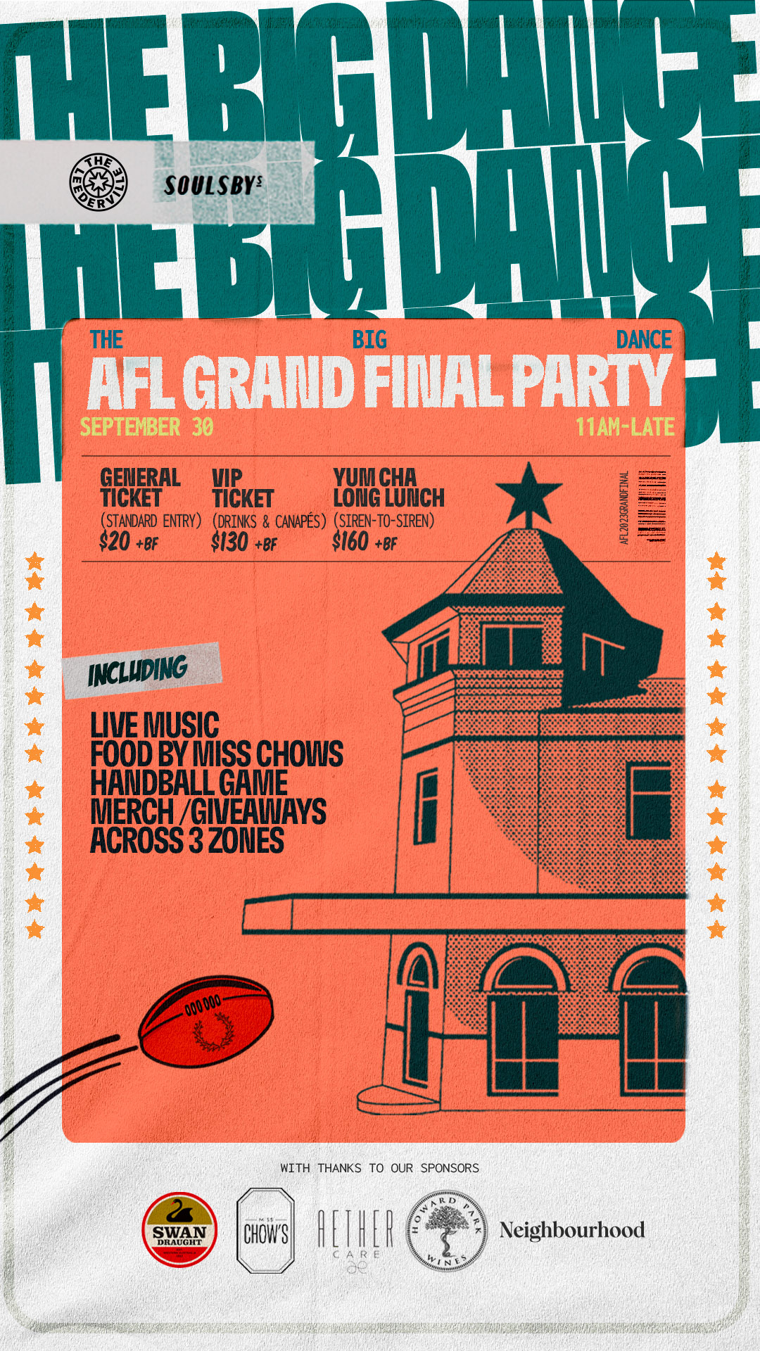 The Garden: The Big Dance: AFL Grand Final Party • 742 Newcastle Street