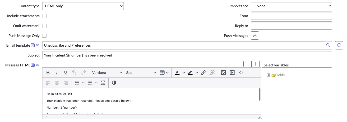 How To Create An Email Notification In ServiceNow | Snowycode