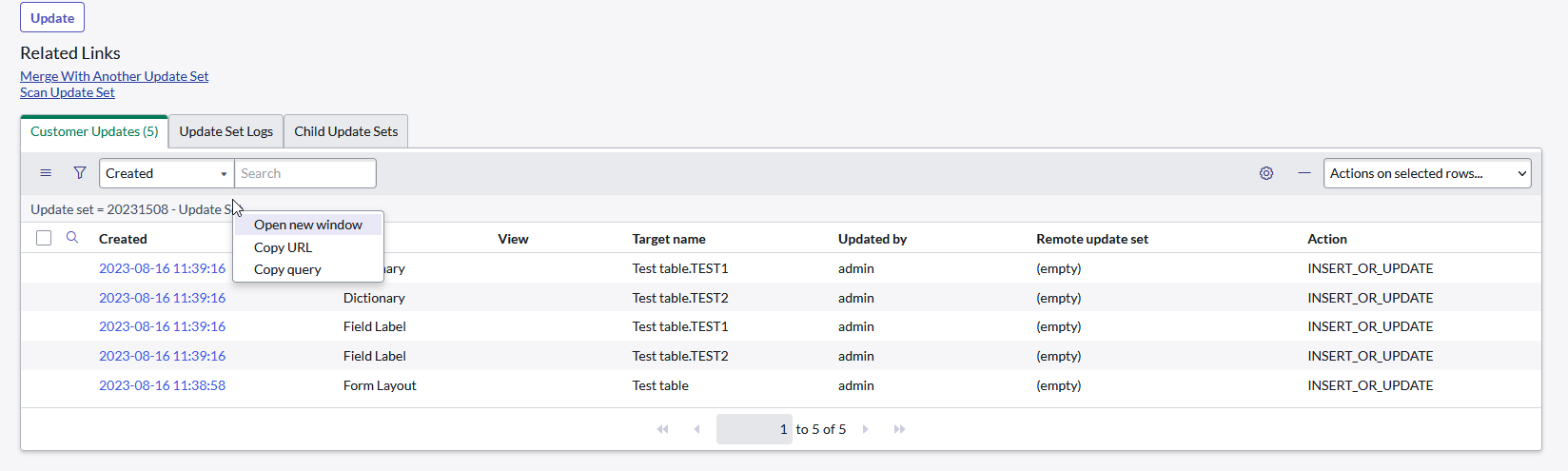 How To Move Updates Between Update Sets In ServiceNow | Snowycode