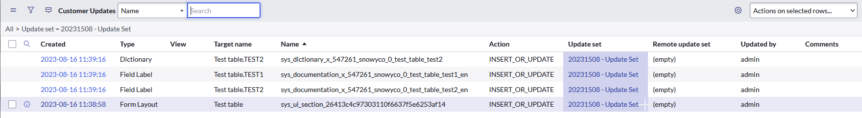 How To Move Updates Between Update Sets In ServiceNow | Snowycode