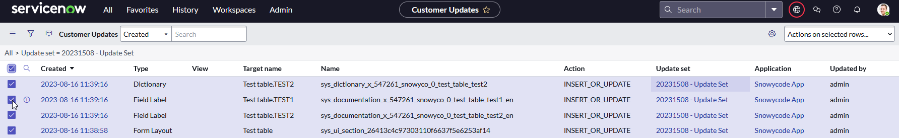How To Move Updates Between Update Sets In ServiceNow | Snowycode