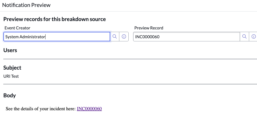 How To Add A Hyperlink To A Notification In ServiceNow | Snowycode