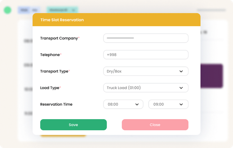 Automated Dock Scheduling & Time Slot Management Software