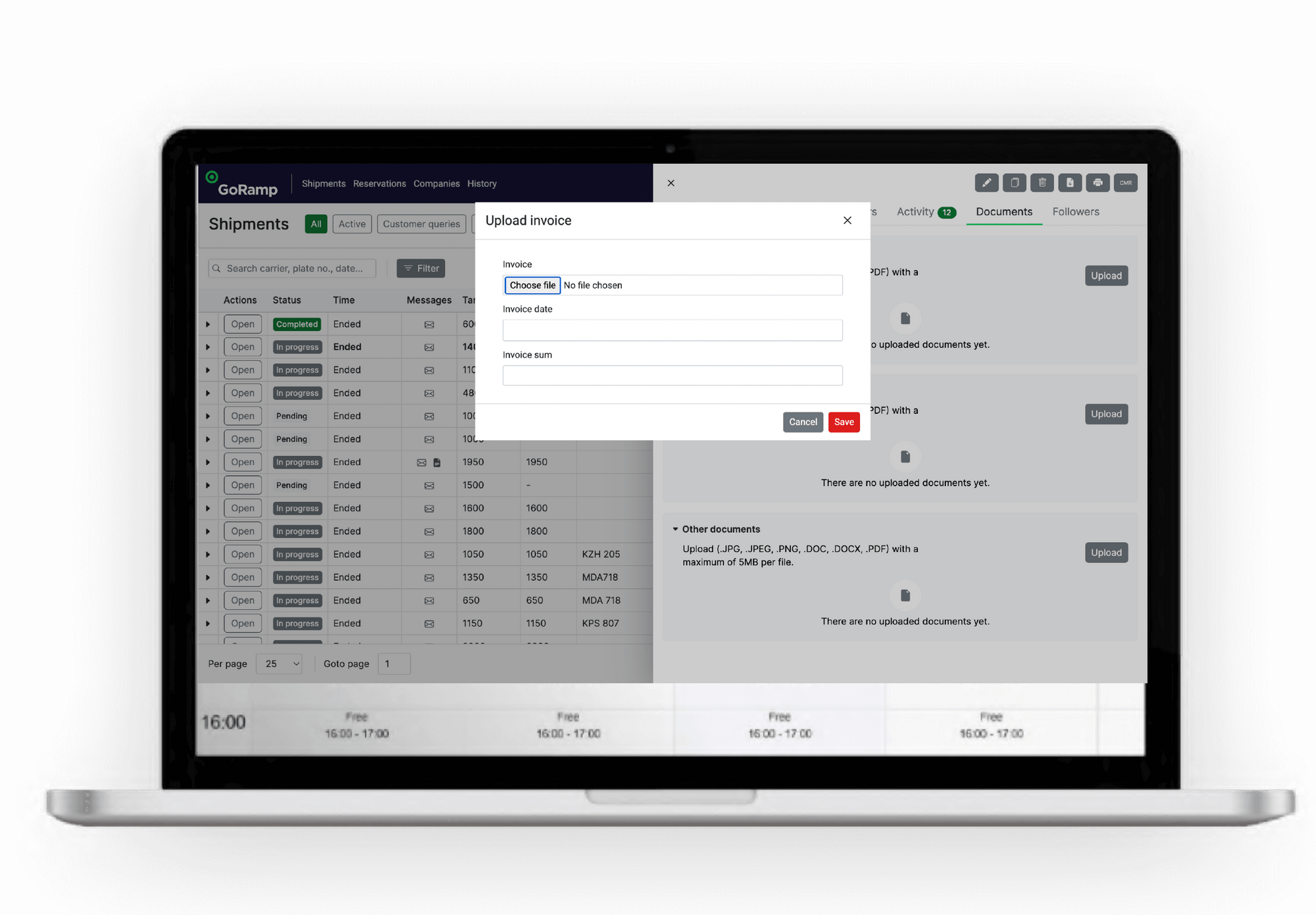 GoRamp Warehouse Dock Appointment Scheduling Software | GoRamp