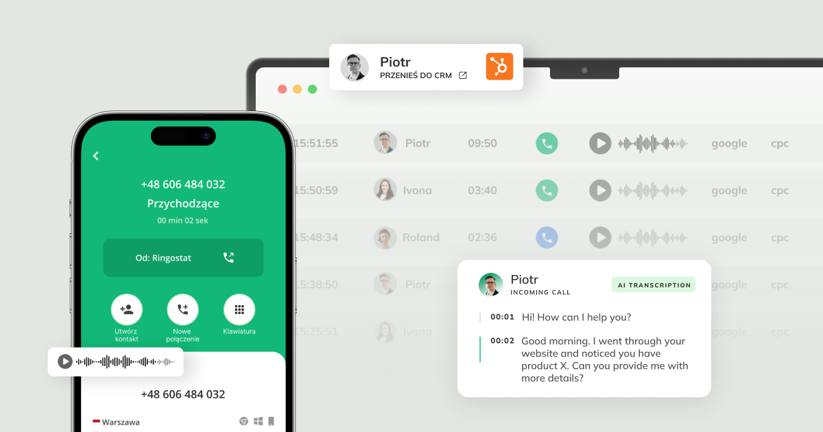 Platforma Ringostat. All-in-one platforma telefoniczna dla Twojego biznesu. Wirtualna Centrala ...