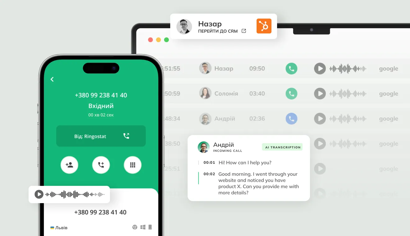 Платформа Ringostat: IP-телефонія, Call Tracking, Callback для бізнесу в Україні