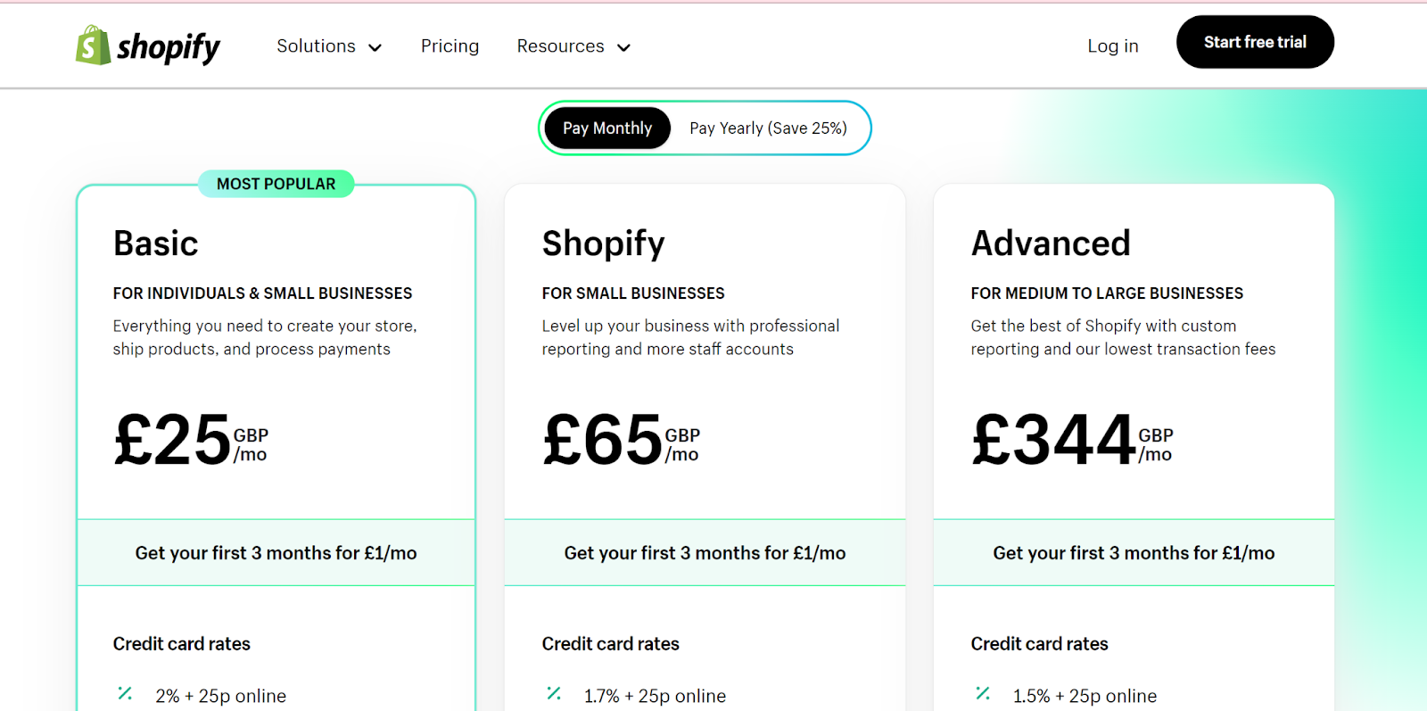 UK Pricing for Shopify - Bezos