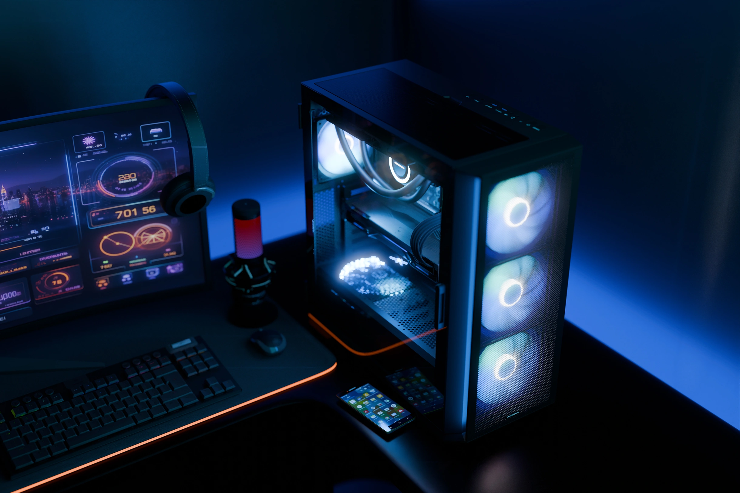 Horizon ARGB FLOW Midi Black | MODECOM | Official Site