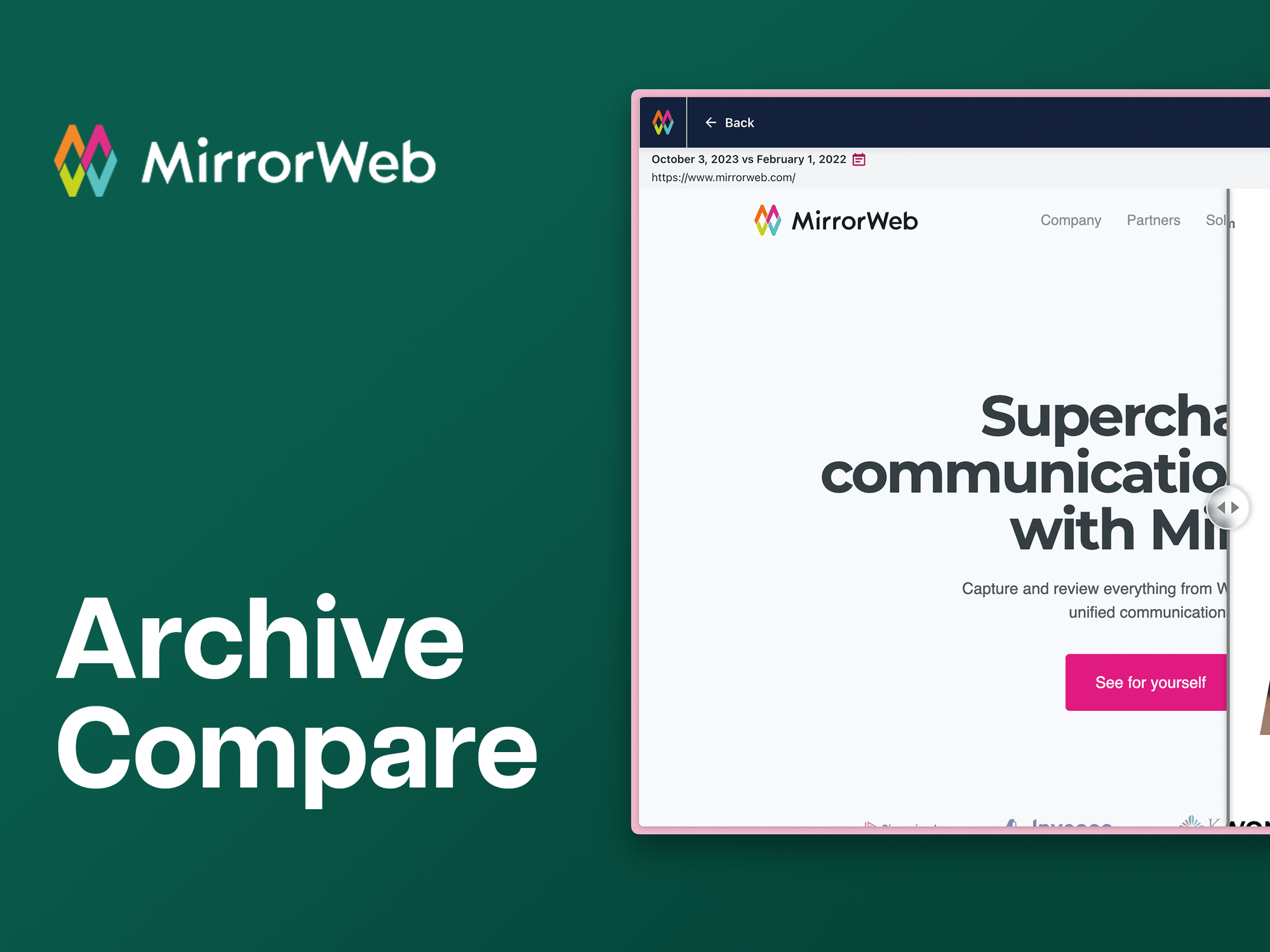 Introducing Archive Compare | MirrorWeb