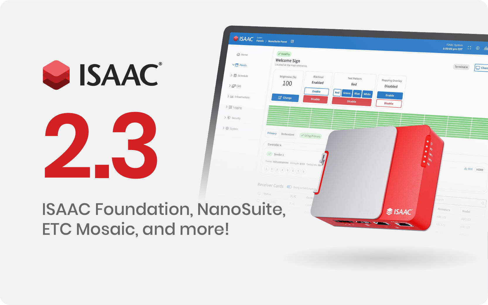 ISAAC Version 2.3 Release Notes