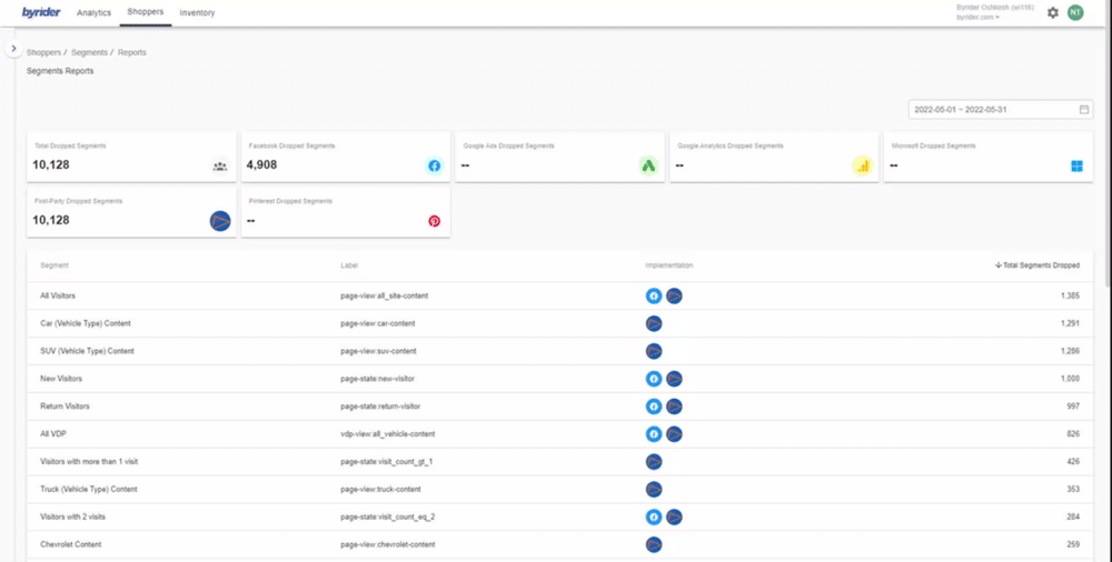 Segment Name Is Now Available In Segment Analysis