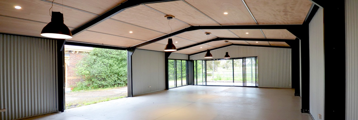 A complete shed conversion into a multi-purpose space in Keysborough