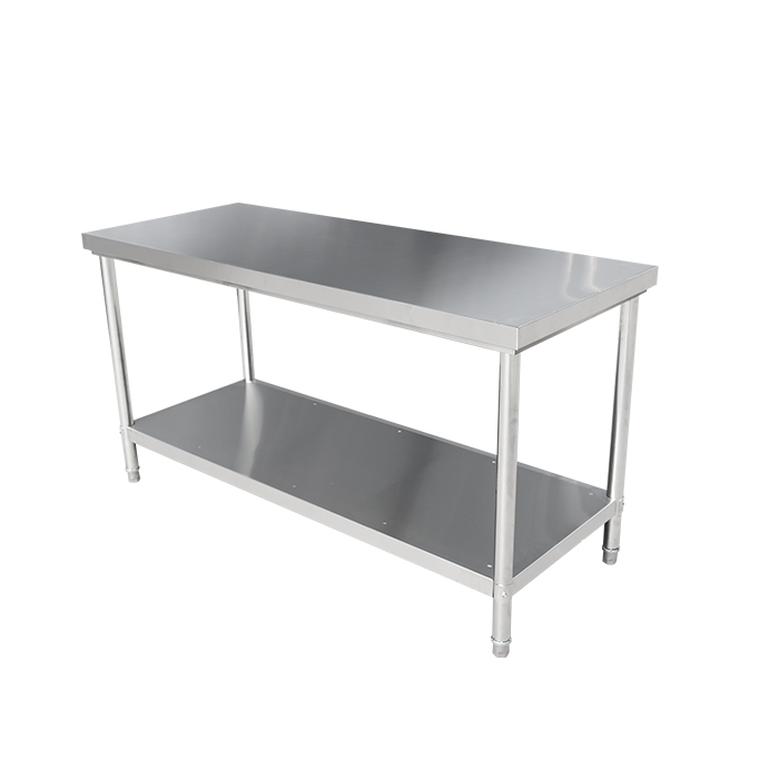 Stainless Steel Metal 2 Tier Workbench | Kitchen Bench