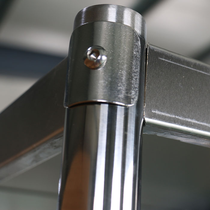 150cm Stainless Steel Metal 4 Tier Kitchen Shelf With Drain holes ...