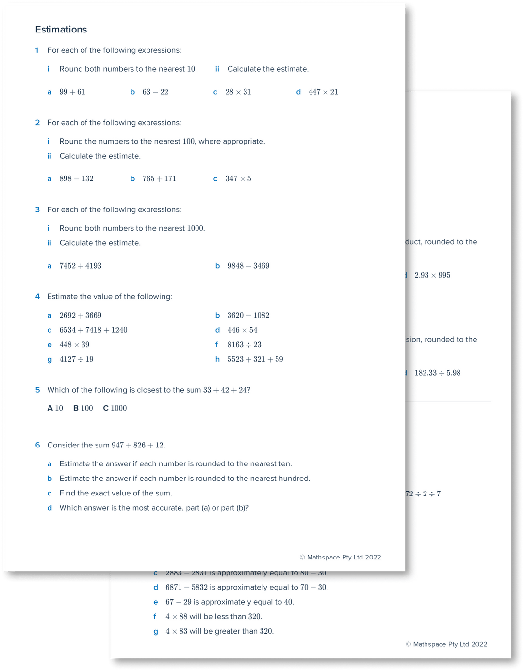 Download our free mathematics worksheets for the IB MYP