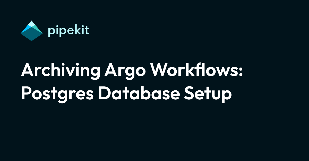 Archiving Argo Workflows: Postgres Database Setup