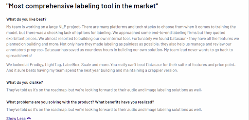 Datasaur vs. LabelBox