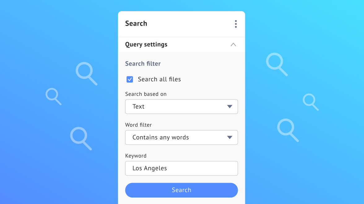 Bulk Label with the Search Extension