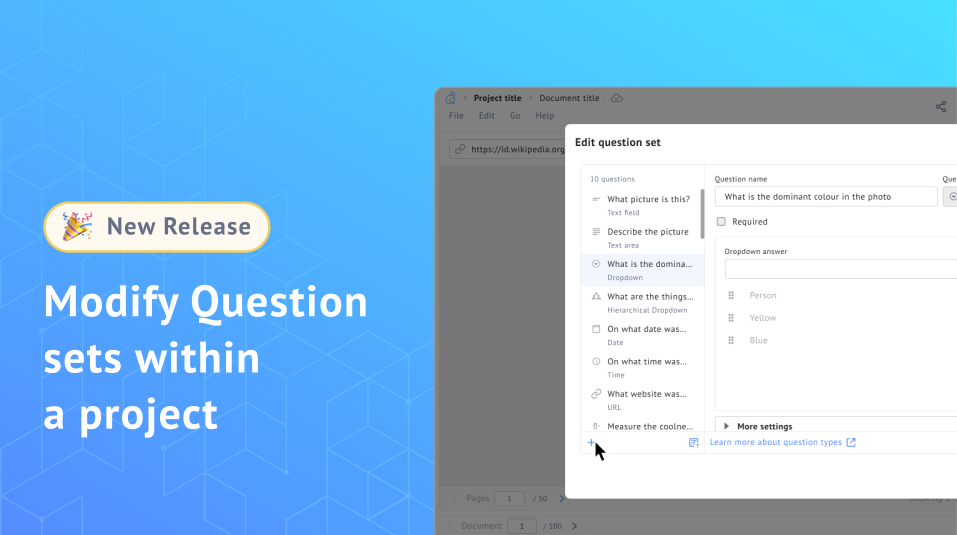 Enhanced Flexibility: Modifying Question Sets Within a Project