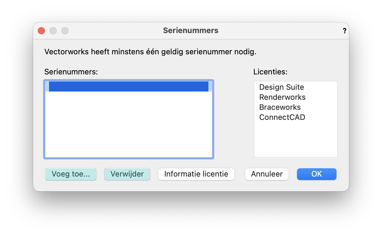 Hoe wissel ik mijn serienummer in Vectorworks? | Vectorworks Support