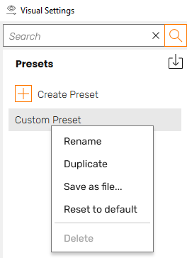 Settings Presets | Enscape support