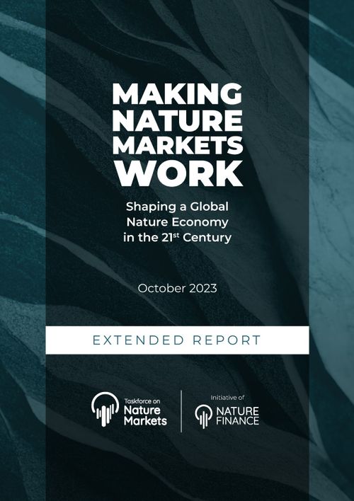 Making Nature Markets Work: Extended Report | Taskforce on Nature Markets