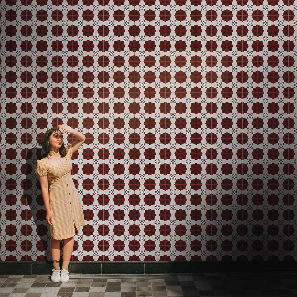 Lioness Tile Collection | Handcrafted Cement Tiles | Clover Leaf