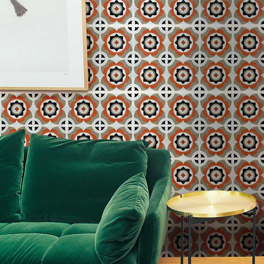 Lioness Tile Collection | Handcrafted Cement Tiles | Dusty Rose
