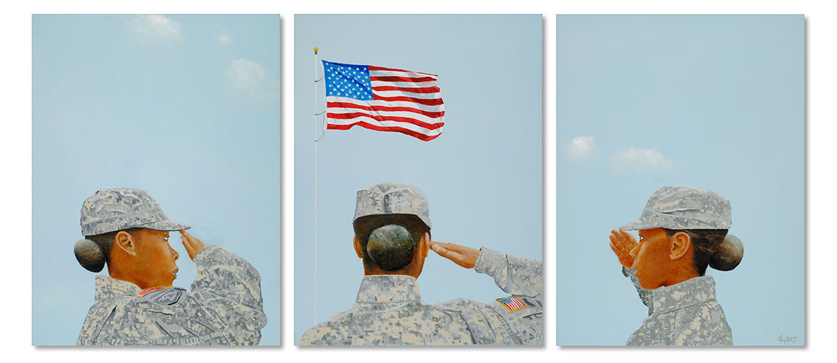 Portrait of a Woman, triptych | Steve Alpert Art