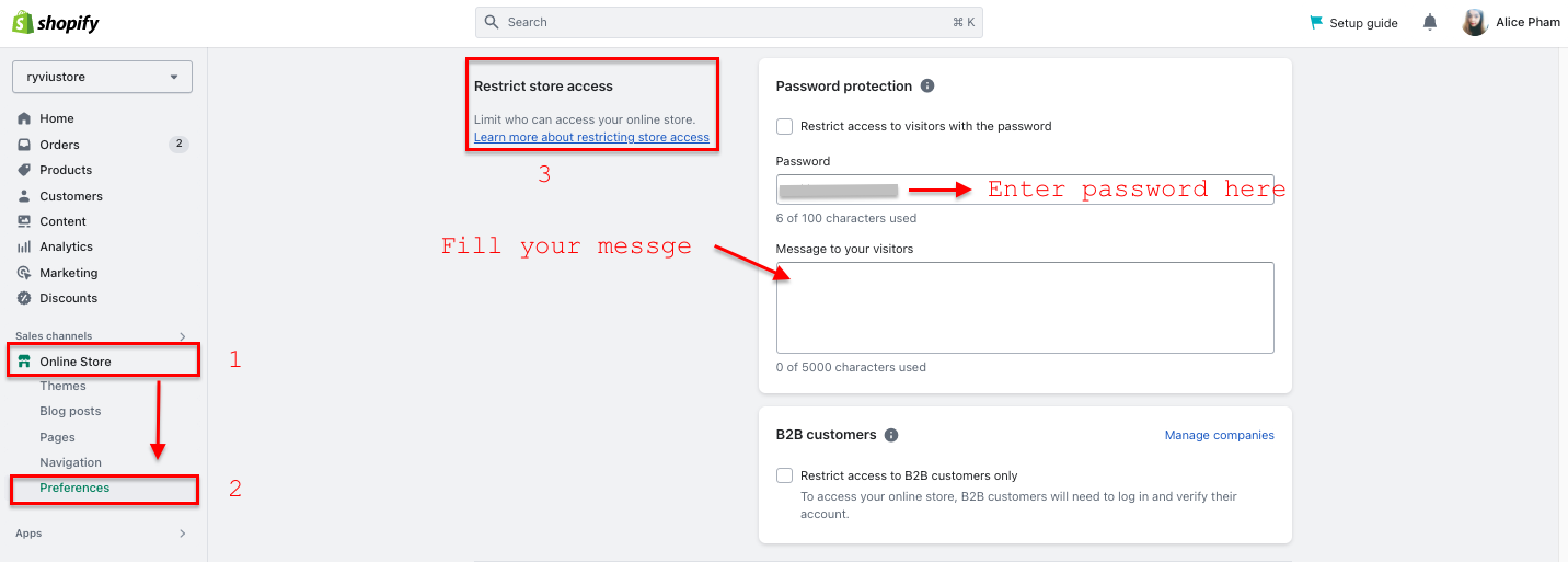 How to Password Protect Shopify Store?