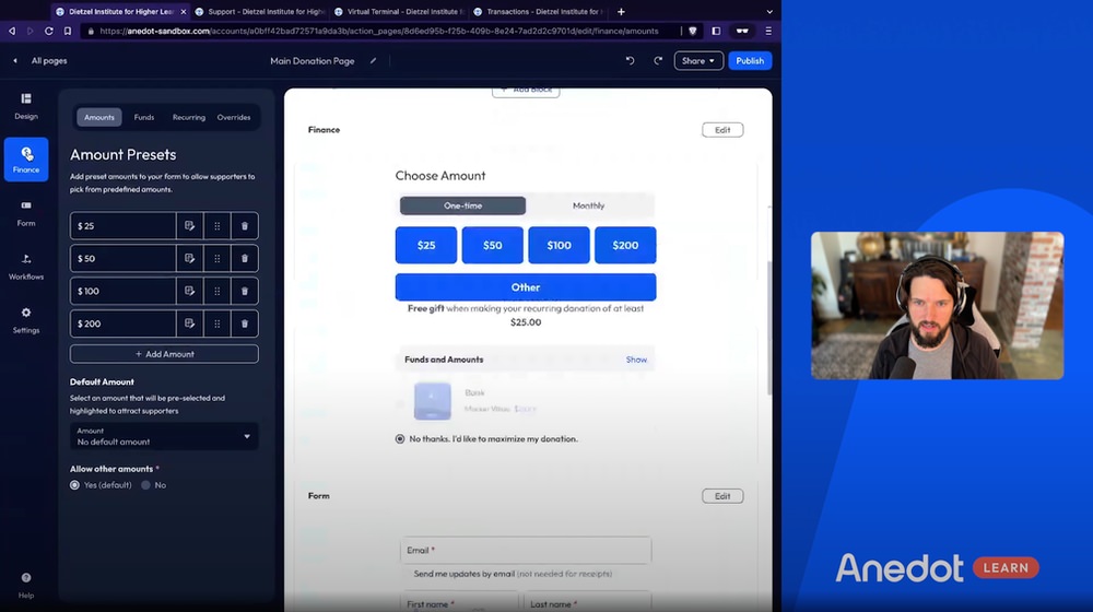 Anedot Learn: January 2023 Product Update | Anedot