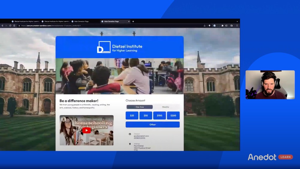 Anedot Learn: March 2023 Product Update | Anedot