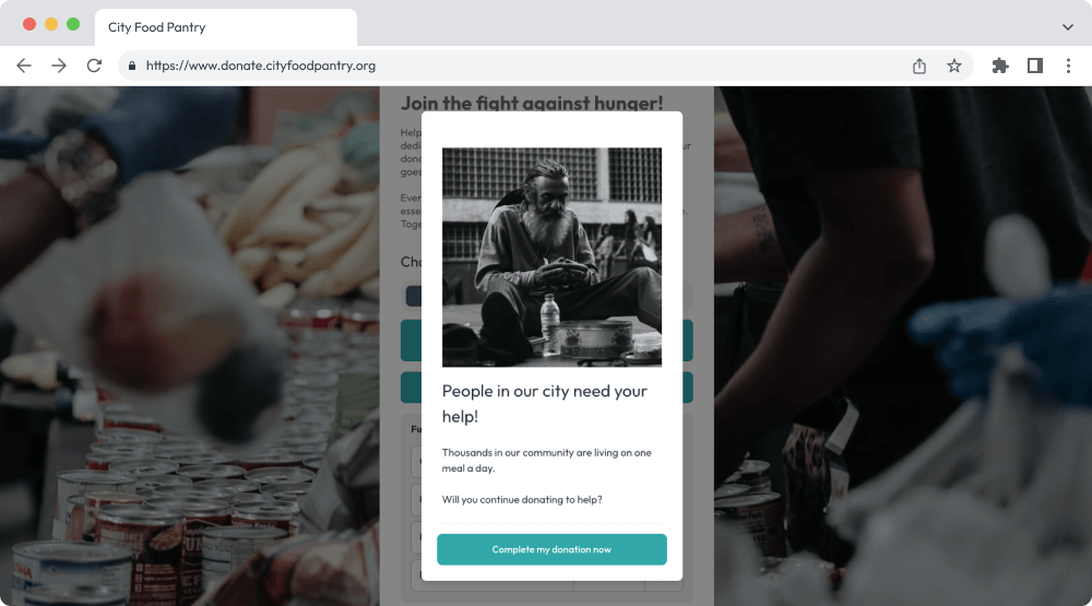 Increase Conversions with Customizable Exit Intent Popups | Anedot Features