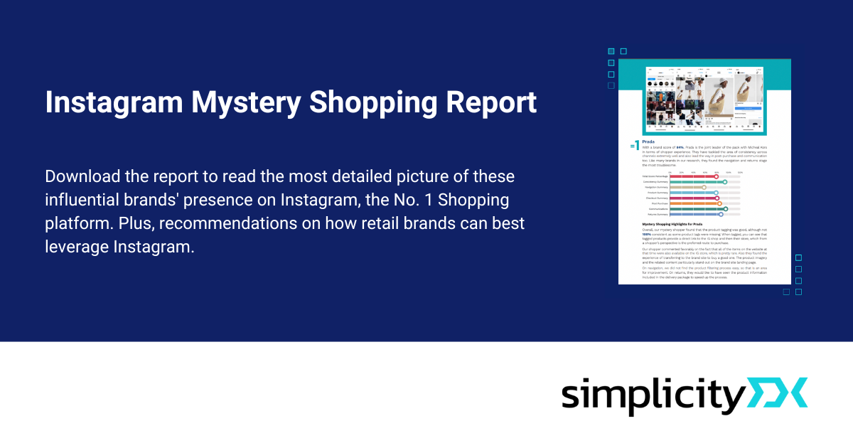 Download the Instagram Mystery Shopper Report | SimplicityDX
